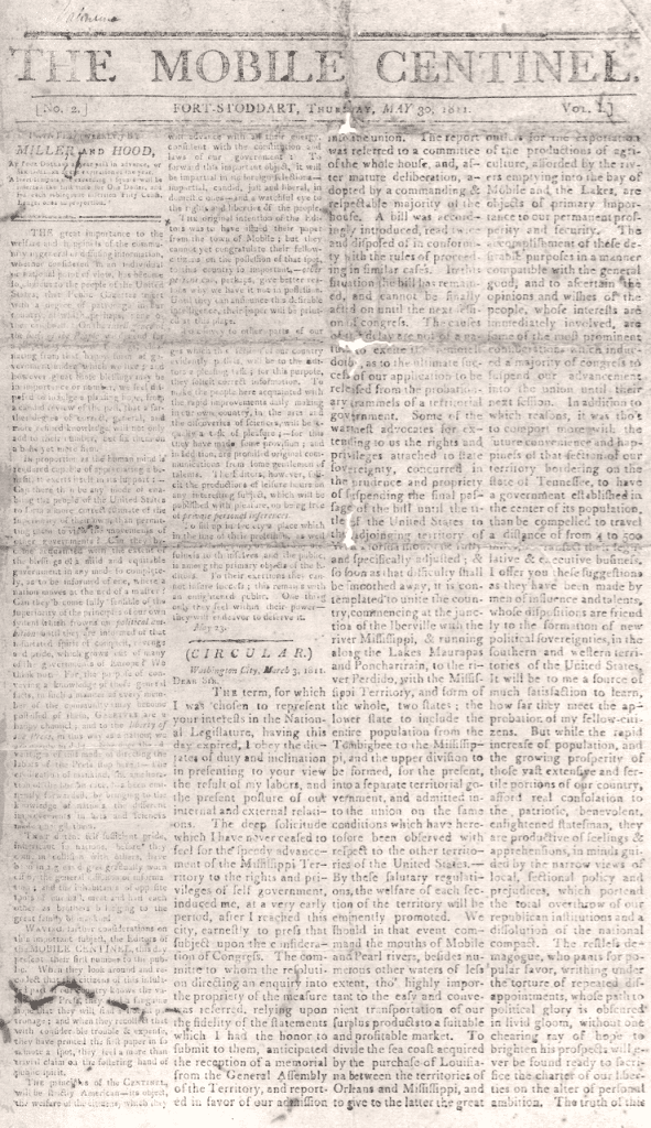 On this day in Alabama history: State’s first newspaper was published ...