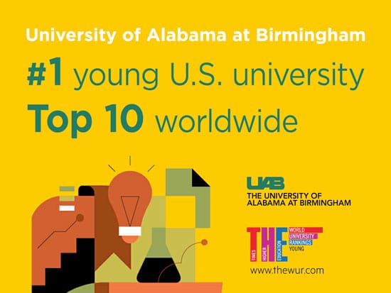 UAB ranked No. 1 young university in the U.S. - Alabama News Center