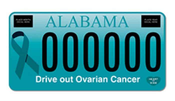 Alabama ovarian cancer car tags raise nearly $1.7 million for ovarian ...