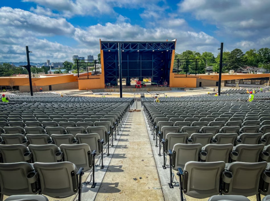 The construction of the Coca-Cola Amphitheater is nearing completion. (Tamika Moore / AL.com ...
