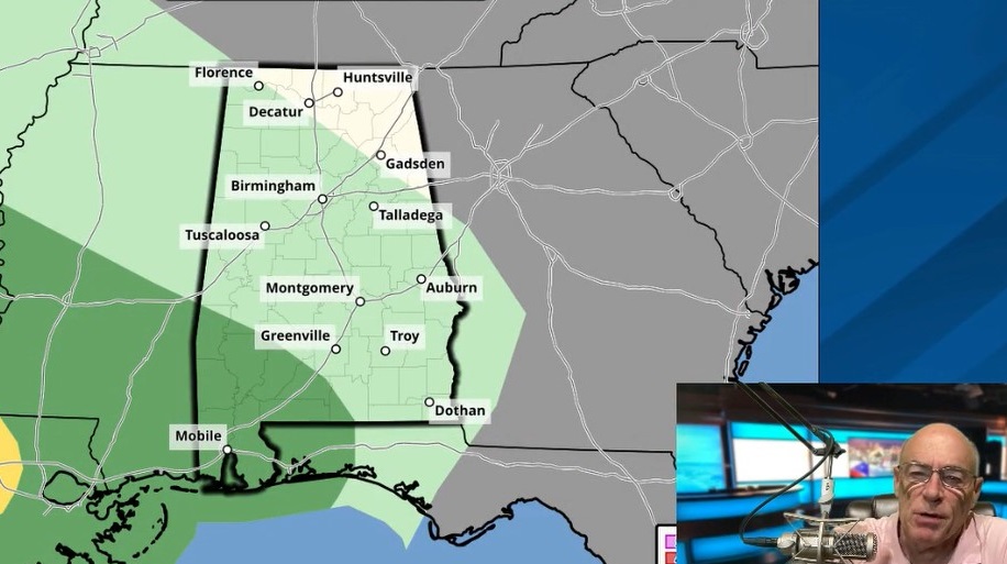 James Spann: Rain arrives in Alabama tonight; wet pattern through the ...