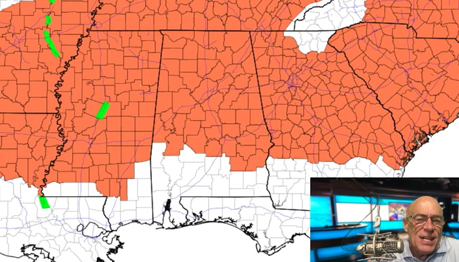 James Spann: Sizzling afternoons for Alabama; heat levels drop a bit by ...