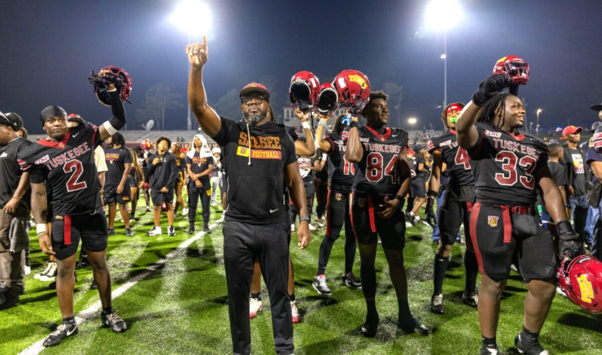 Historic night under new LED stadium lights puts spotlight on Tuskegee ...