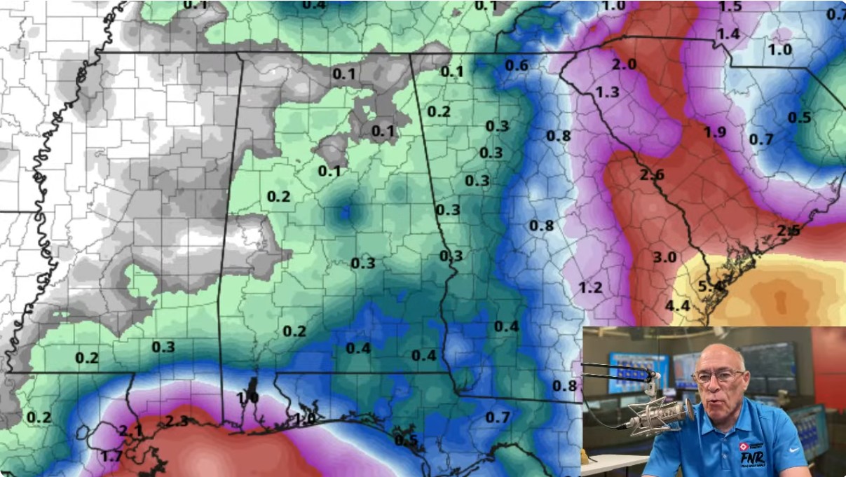 James Spann: Dry tomorrow; some rain for South Alabama Sunday - Alabama ...