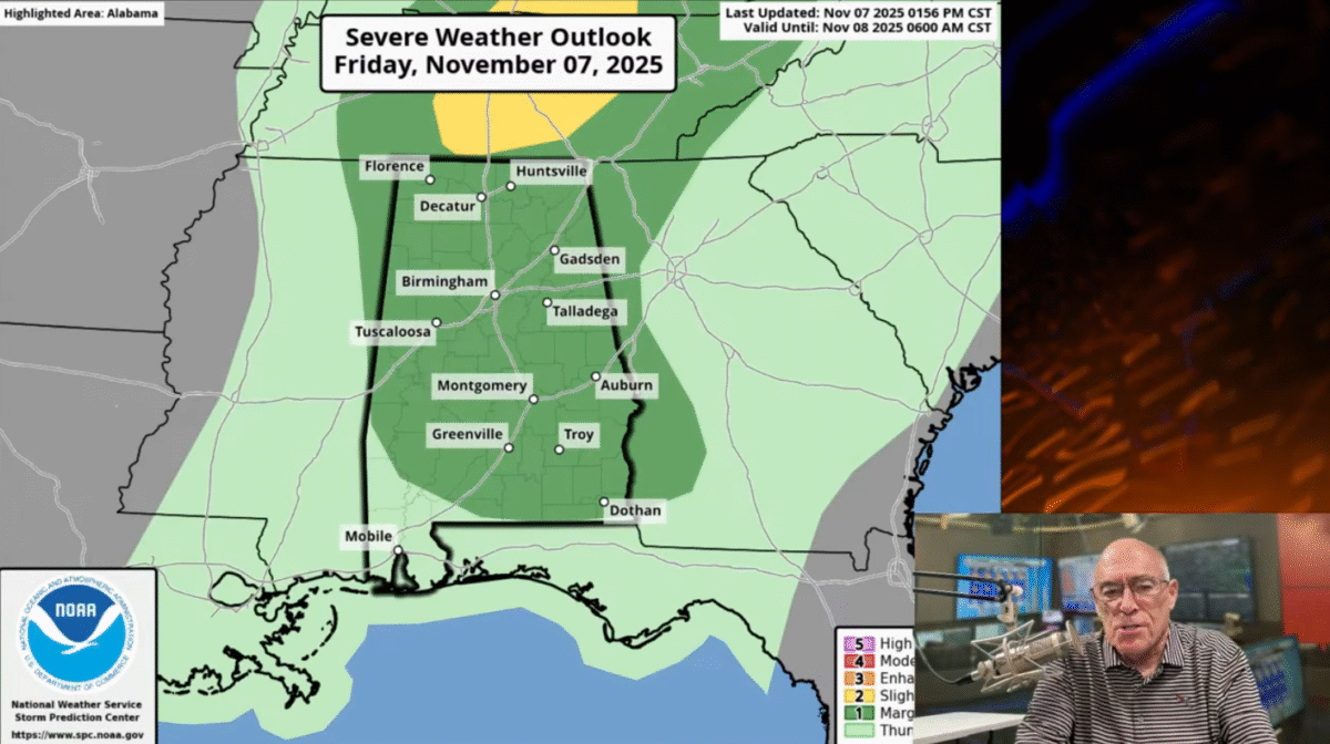 James Spann: mostly dry weekend; very cold Monday/Tuesday - Alabama ...