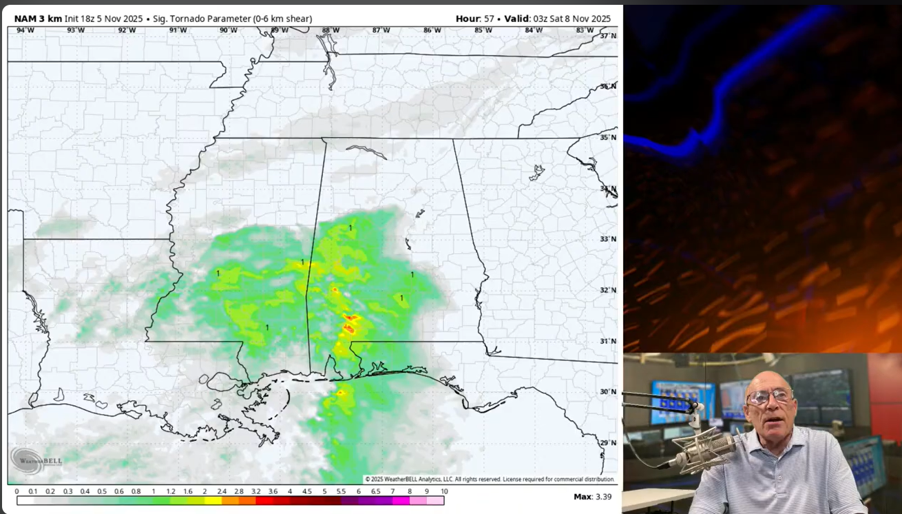 James Spann: Showers/storms Friday; sharply colder Sunday night/Monday ...