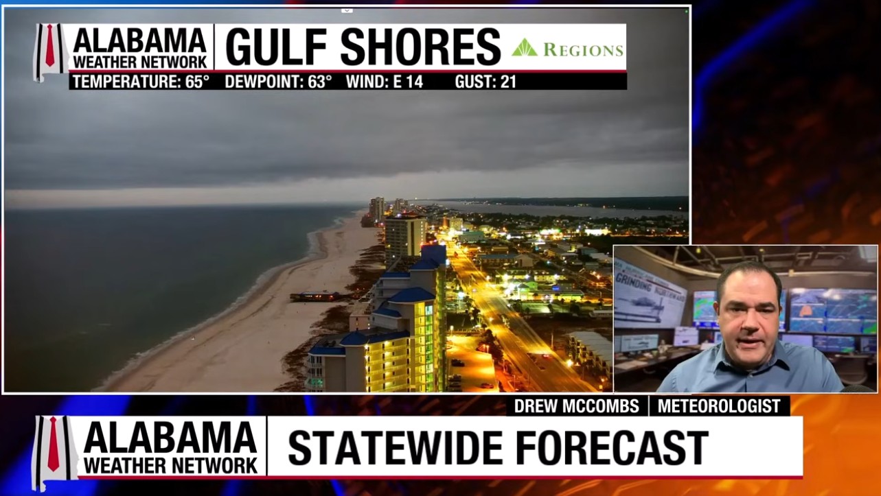 Drew McCombs: Cloudy Monday in Alabama with spotty showers - Alabama ...