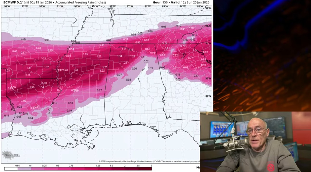 James Spann: Cold and dry through tomorrow; Alabama weekend winter ...