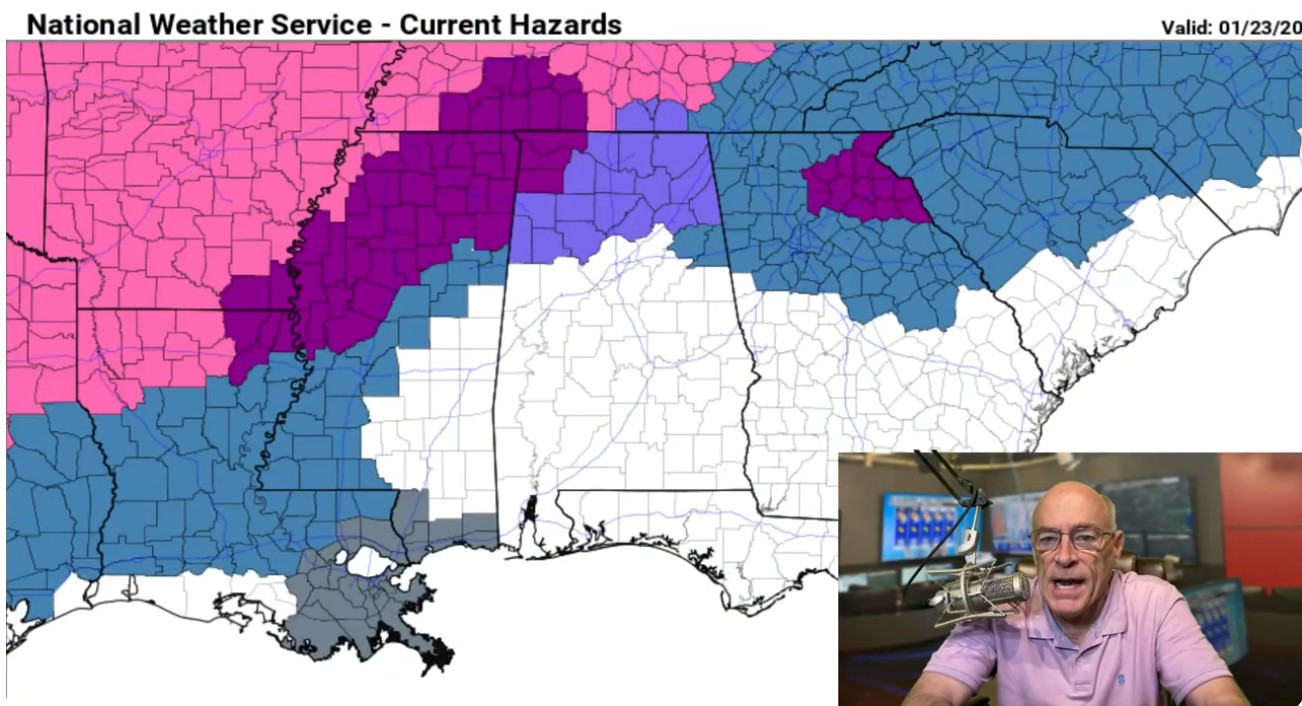 James Spann: Ice storm warning in the Shoals; severe storms possible in ...
