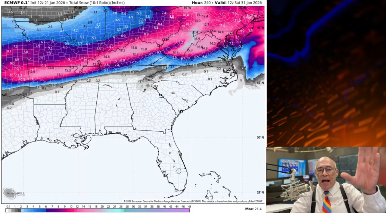 James Spann: Rain ahead for Alabama; some ice possible over the weekend ...